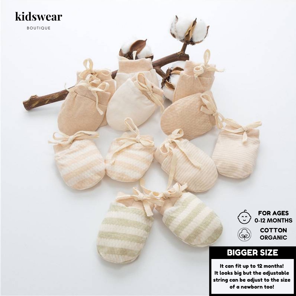 [Organic Series]Baby Mitten Anti Scratching Gloves Sarung Tangan Bayi ...