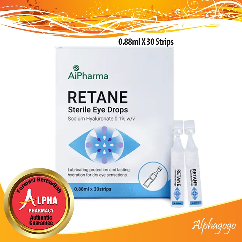 AiPharma RETANE Sterile Eye Drops (0.88ml x 30 strips) | Shopee Malaysia