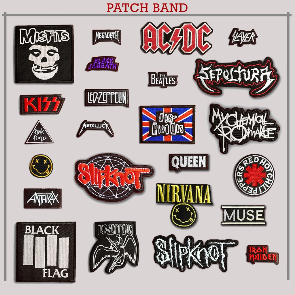 PATCH MISFITS ACDC IRON MAIDEN ROCKBAND 80’s 90’s DIY SEW ON IRON ON ...