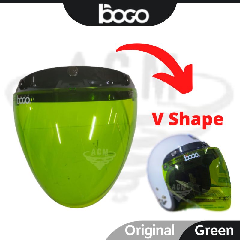 BOGO Visor 3 Button BG05 BG25 BO GO Bikko helmet SGV MS88 MAGNUM ARC ...