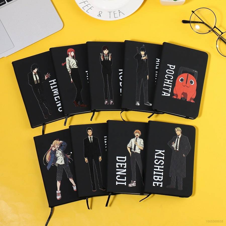 Cute Chainsaw Man Notebook Anime A5 Journal Diary Denji Power Makima ...