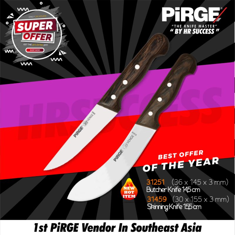 PIRGE Set Pisau Lapah Pirge -Pisau Lapah -Pisau Boning - SKINNING KNIFE ...