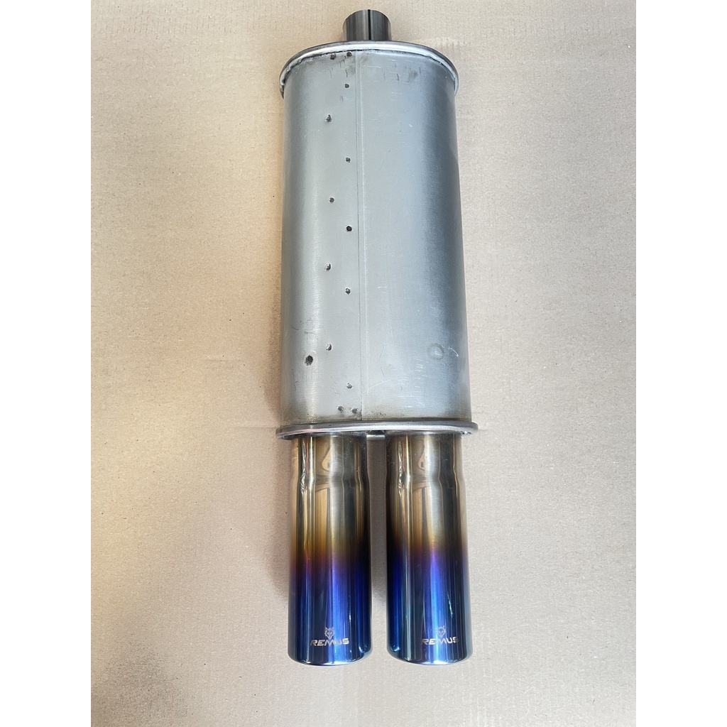 Twin tip 2.5" outlet (Titanium) modify 1"6 bass muffler car exhaust ...