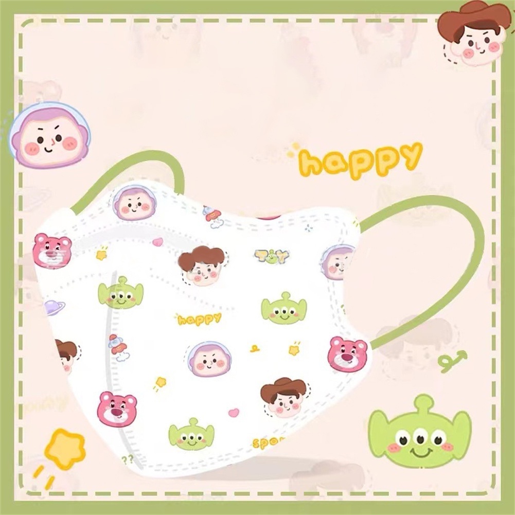 Ready Stock 10pcs Cute Cartoon Adult Mask Brand New Kt Cat 4d Mask 4 ...