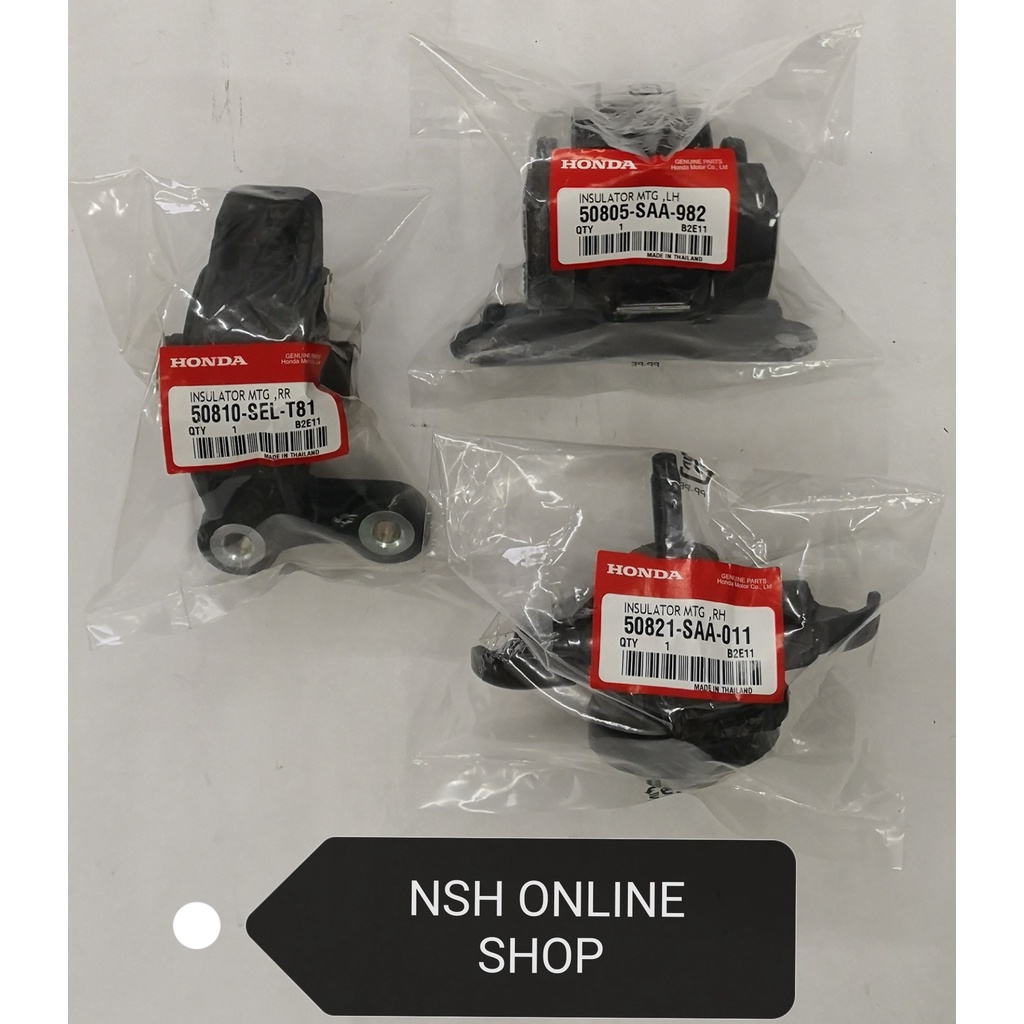 Engine Mounting Set (HONDA OEM) for Honda City SEL Jazz SAA GD (IDSI & VTEC) 2003-2007 Year ...