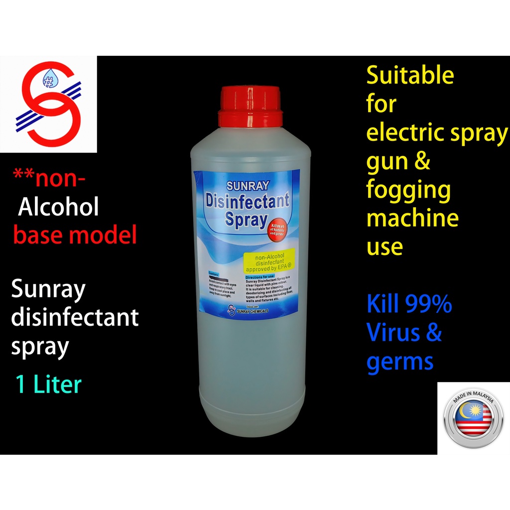 Sunray disinfectant spray 1 liter(bukan alcohol) | Shopee Malaysia