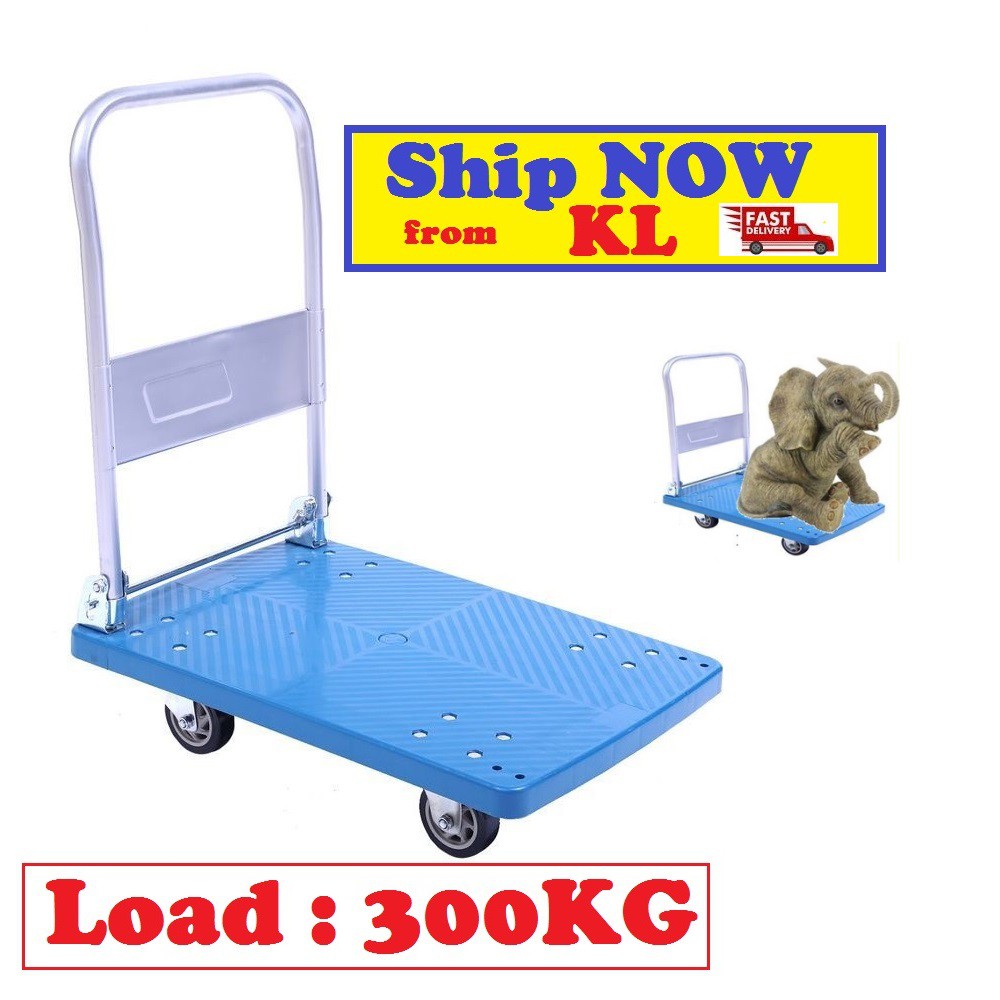 Troli Lipat Pasar Angkut Ambil Berat Load 300KG KG Platform Trolley ...
