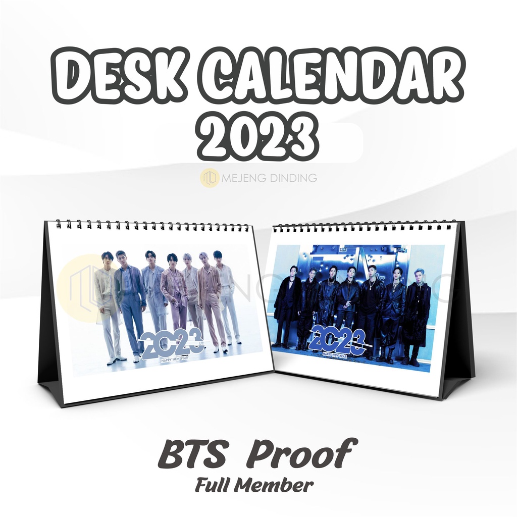 TABLE CALENDAR 2023 BTS BANGTAN BOYS BTS PROOF CALENDAR / KOREA ...