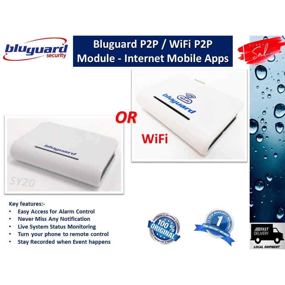 Bluguard P2P / WiFi P2P Module (Internet Mobile Apps) for Alarm System ...