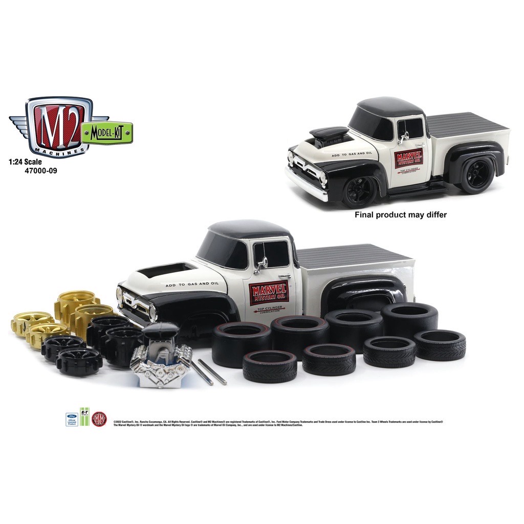 M2 MACHINES MODEL KIT 1956 FORD F-100 TRUCK DIECAST MODEL 1/24 SCALE ...