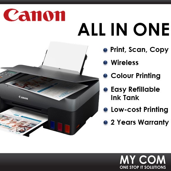 Canon PIXMA G2020 All-In-One Print Scan Copy Refillable Bottle Ink High ...