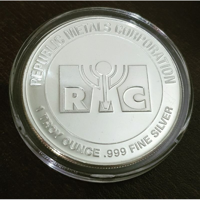 1 oz Republic Metals Silver Round (RMC) | Shopee Malaysia