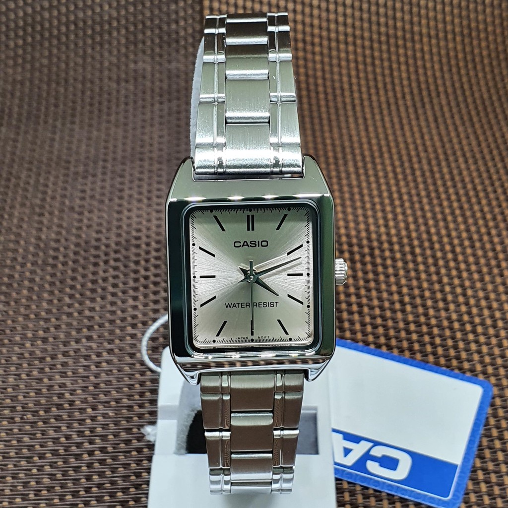 [original] Casio Ltp V007d 4e Stainless Steel Pink Analog Classic Standard Timepiece Dress Watch