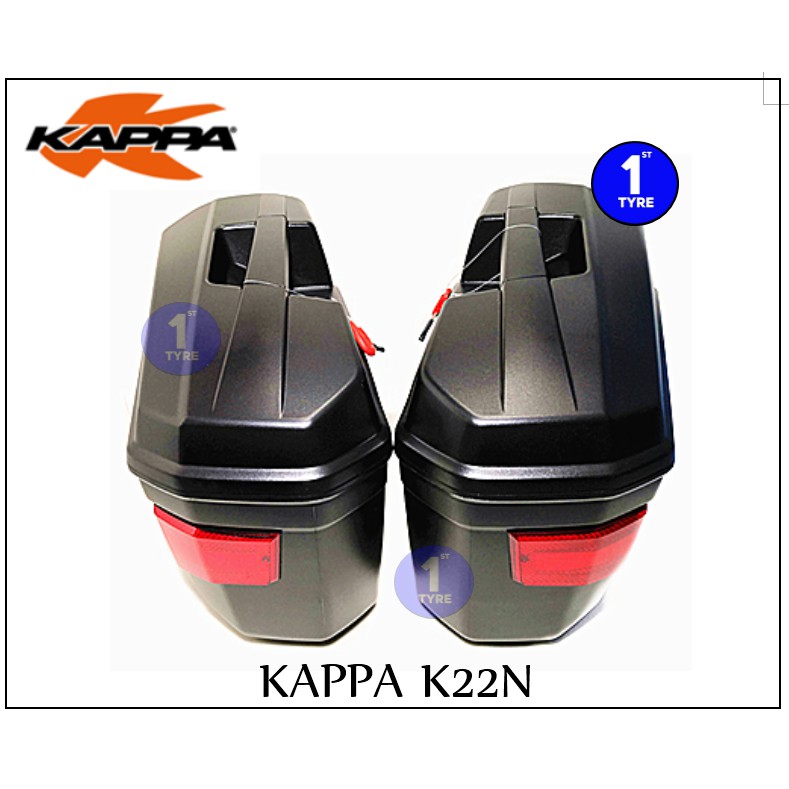 KAPPA K22N SIDE BOX (LEFT & RIGHT) (RED REFLECTOR) (GIVI SIDE BOX E22N ...