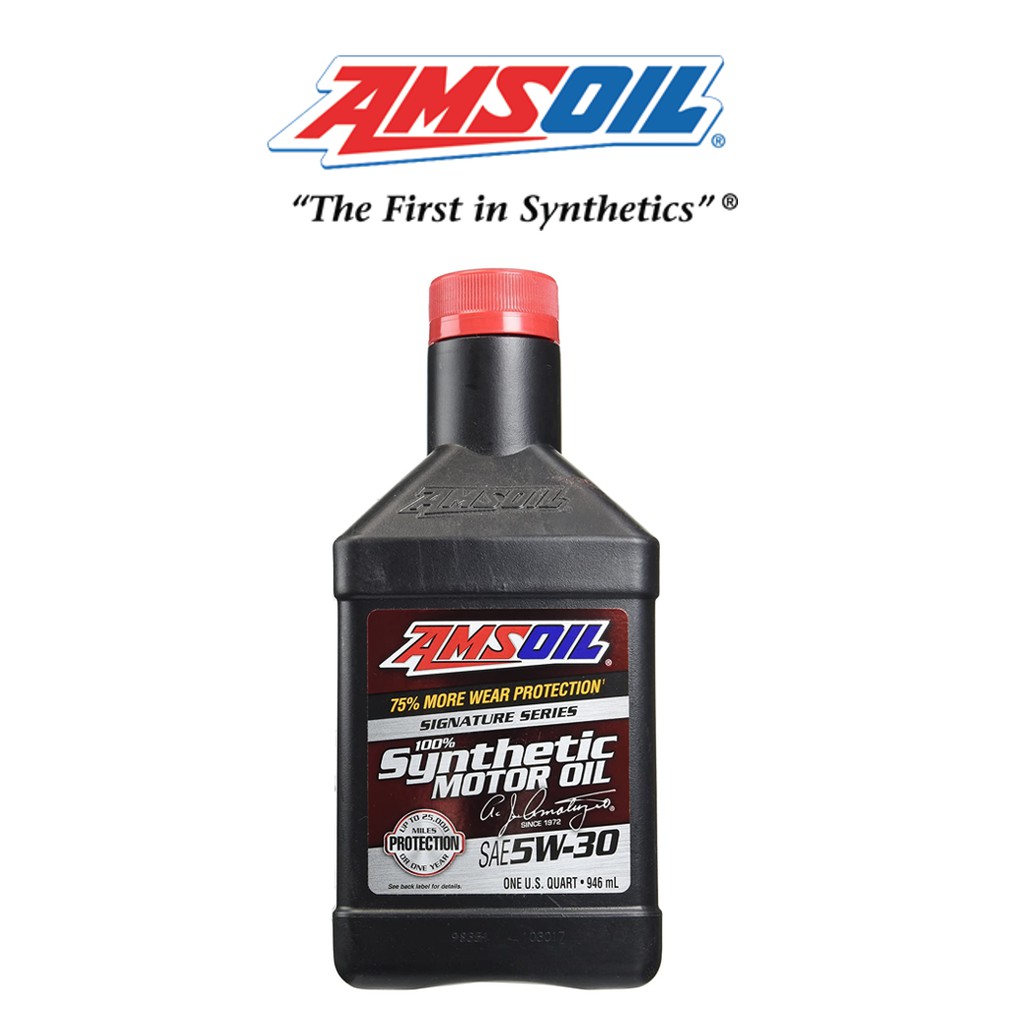 Amsoil Signature Series 5W30 Fully Synthetic Engine Oil (1Qt / 946mL ...
