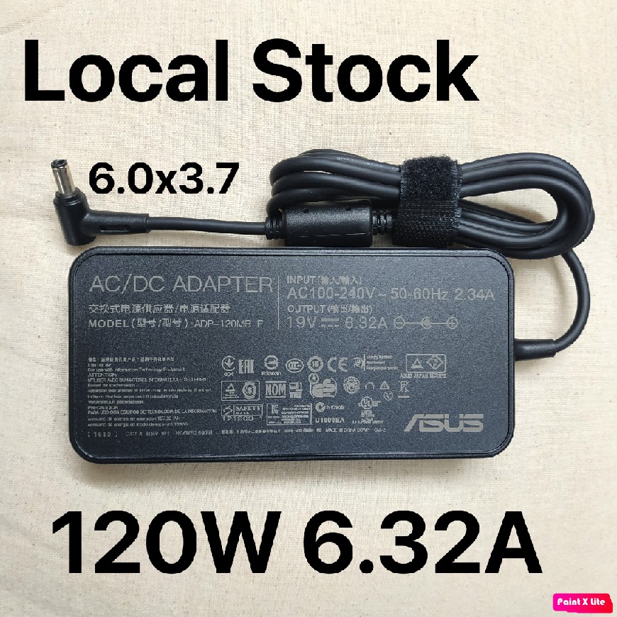 OEM 120w Asus charger 19V 6.32A 6.0x3.7mm for TUF Gaming FX505D series ...