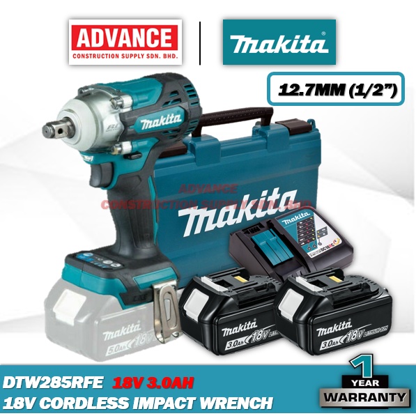 MAKITA 18V DTW285Z DTW285RFE Cordless Impact Wrench 12.7mm (1/2 ...