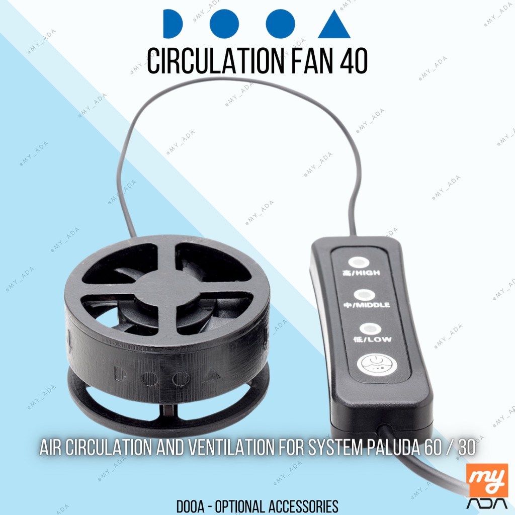 DOOA Circulation Fan 40 (USB Circulation Fan for Paludariums) | Shopee ...