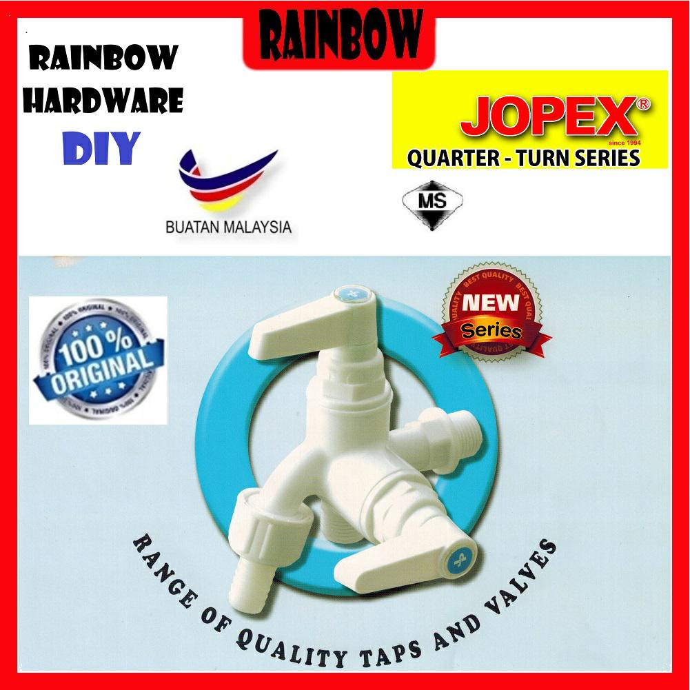 JOPEX Q2WY01W 15MM QUARTER TURN PVC 2 WAY TAP / PVC UNION WATER TAP ...