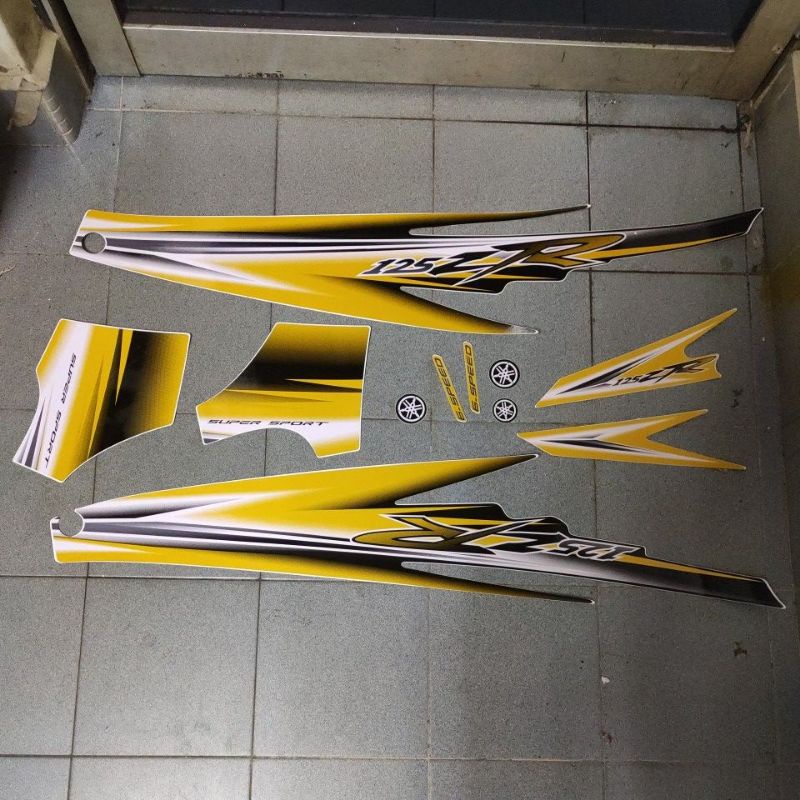 Stiker sticker body stripe cover set (15) yamaha y125z y125zr 125z ...