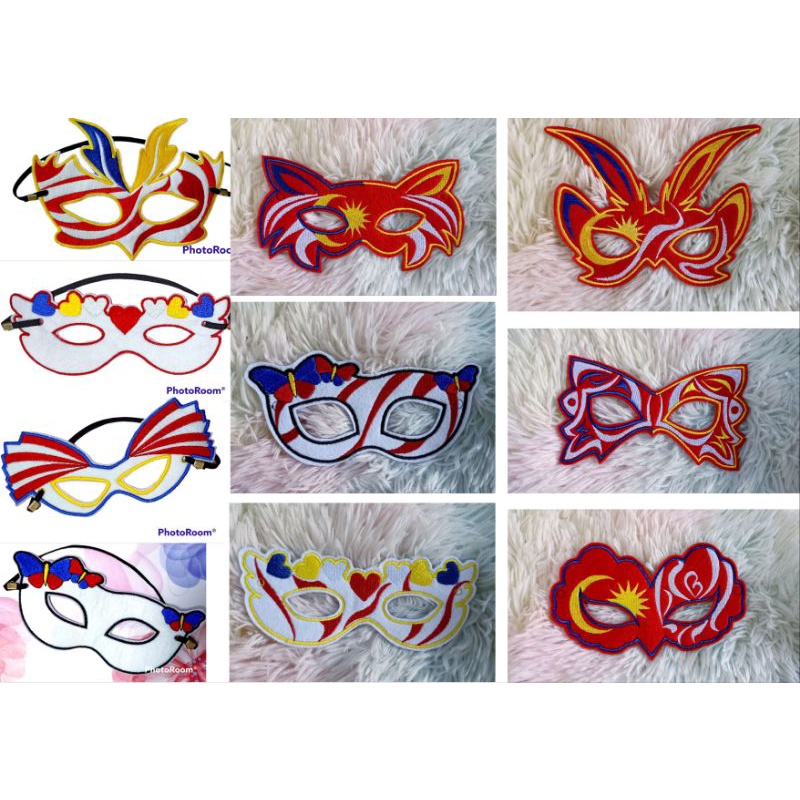 Topeng merdeka / topeng tema kemerdekaan / mask tema merdeka | Shopee ...