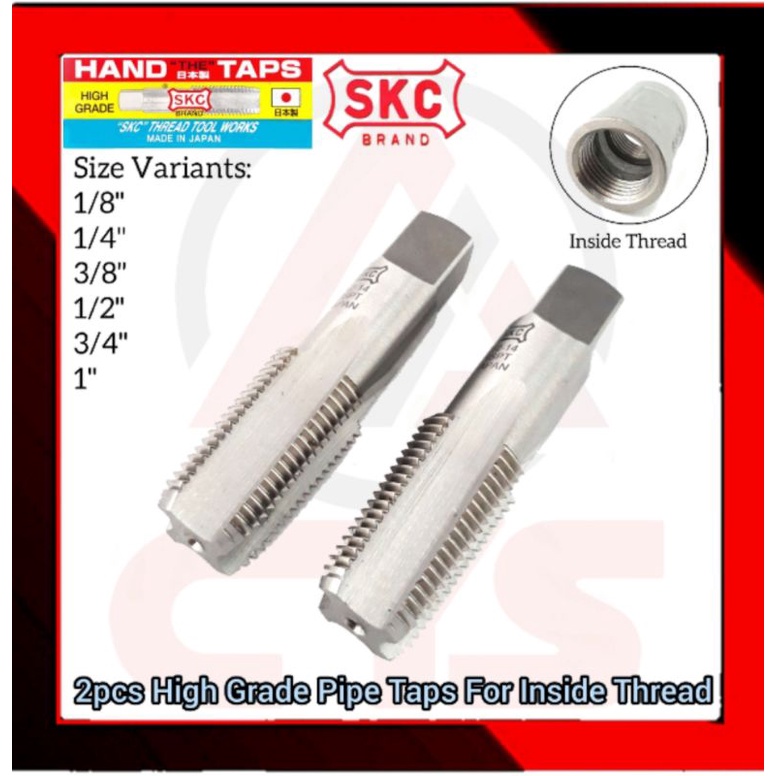 [100% JAPAN] SKC PIPE TAP CARBON STEEL BSPS 2-PC SET(MADE IN JAPAN) | Shopee Malaysia
