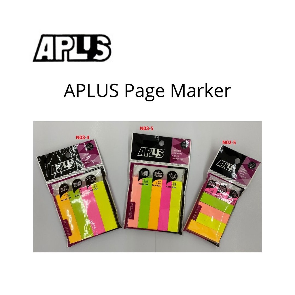 APLUS Page Marker Memo Sticker Note / Paper Memo Sticker / Kertas Memo ...
