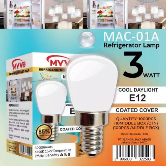 Myvo E14 / E12 Refrigerator LED Light Bulb | Shopee Malaysia
