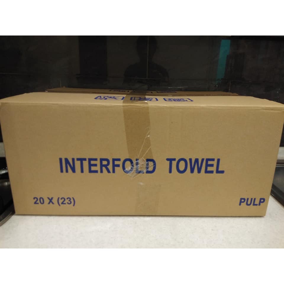 (20 PACKS) Interfold Hand Towel Tissue (225mm x 200mm) - Virgin Pulp ...