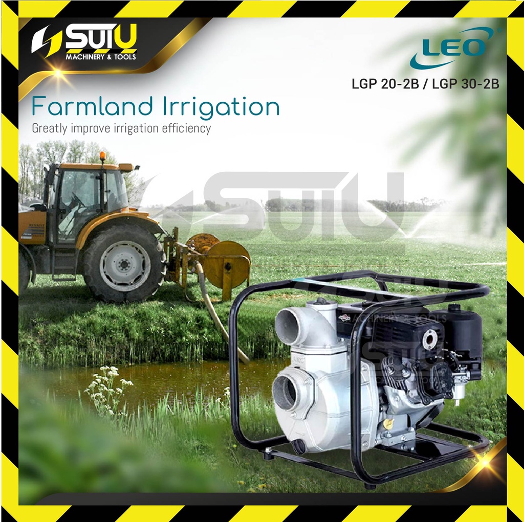 LEO LGP20-2B 163CC 5.5HP Gasoline & Diesel Engine Pump with Briggs ...