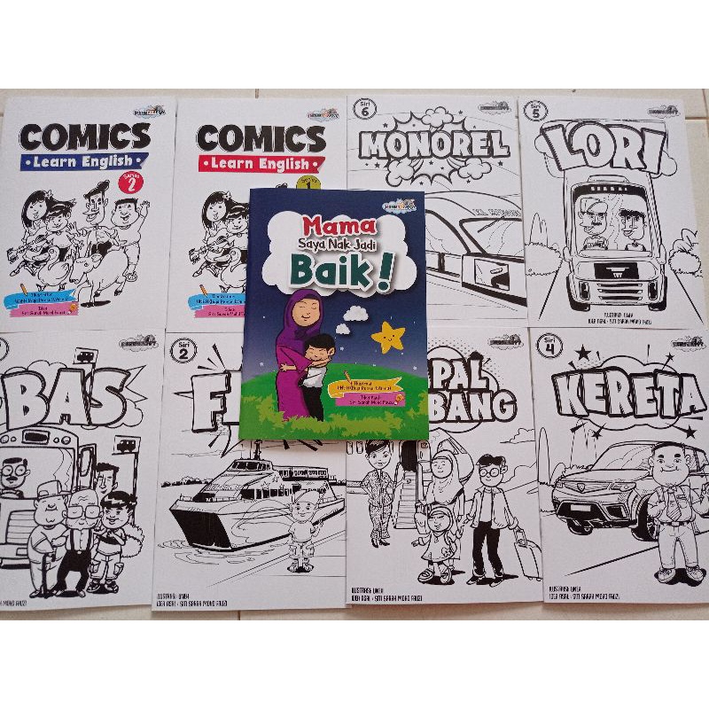 Komik RM1 Murah Komik Untuk Anak-anak Melukis Mewarna Menulis Komik ...