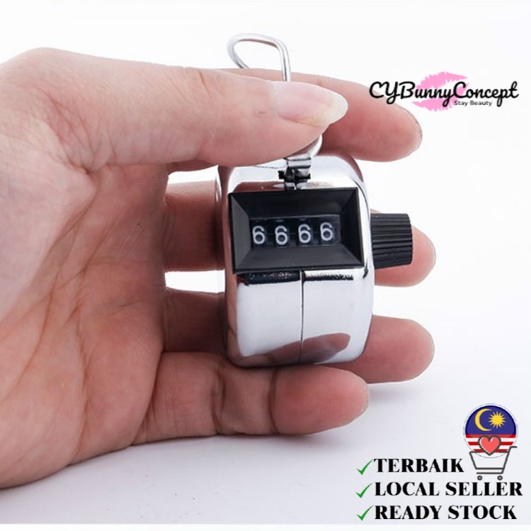 CYC Mini Hand Held Tally Counter 4 Digit Number Manual Finger Clicker ...