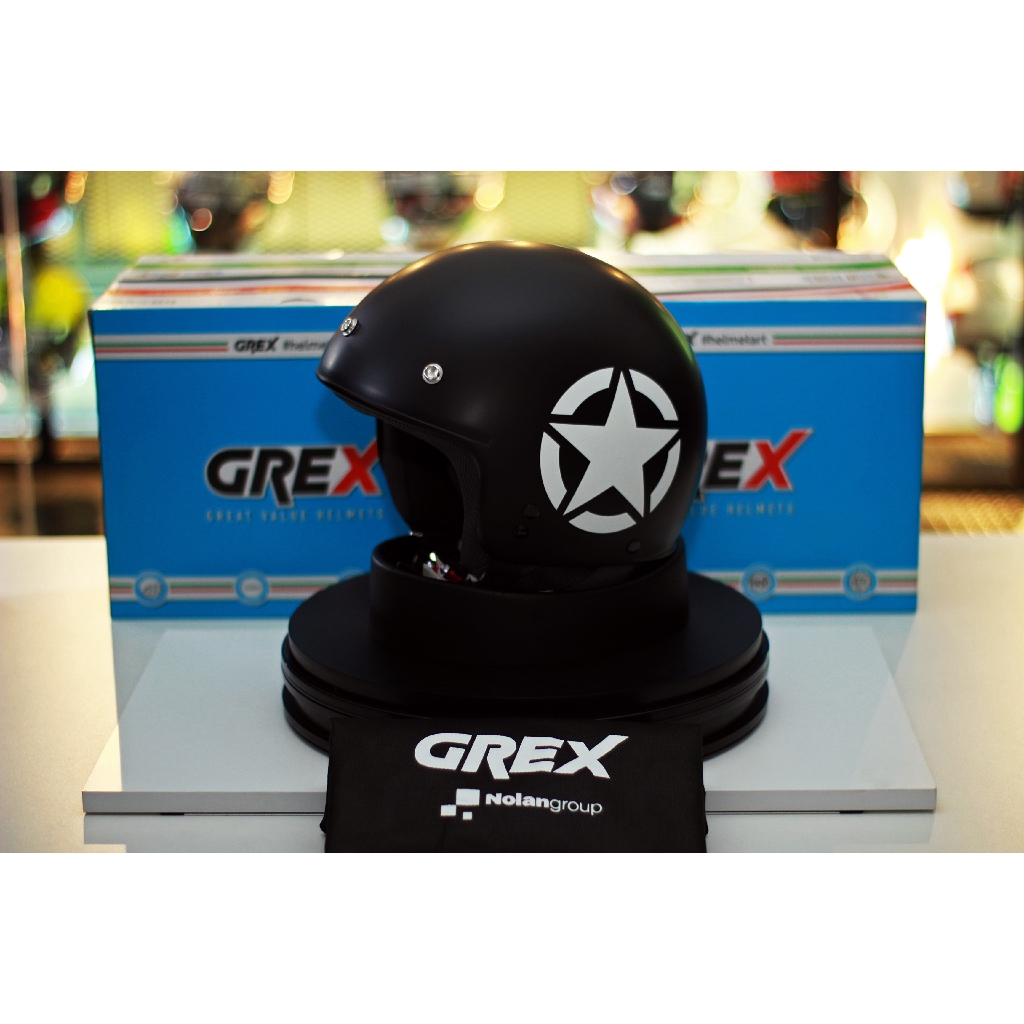 GREX Helmet G2.1 ARMY (3 Flat Black) | Shopee Malaysia