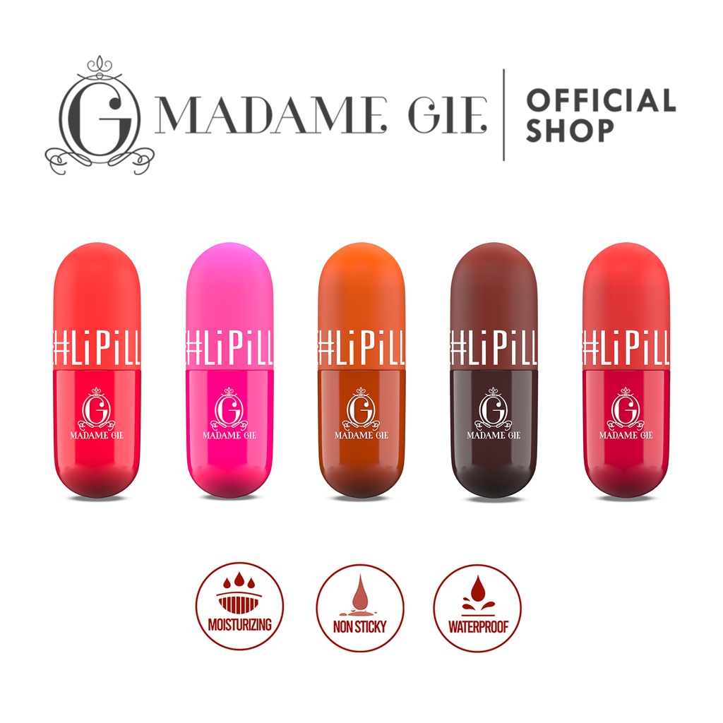 Original Madame Gie Lipill Lip Pill Tint Serum Plumper | Madam | Shopee ...