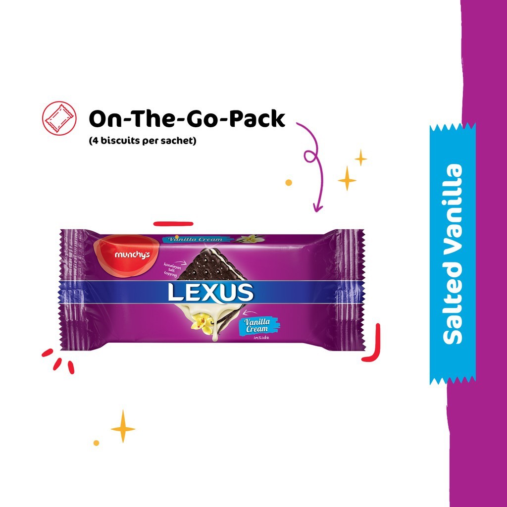 Munchy's LEXUS Sandwich Biscuit - Salted Vanilla (418g) | Shopee Malaysia