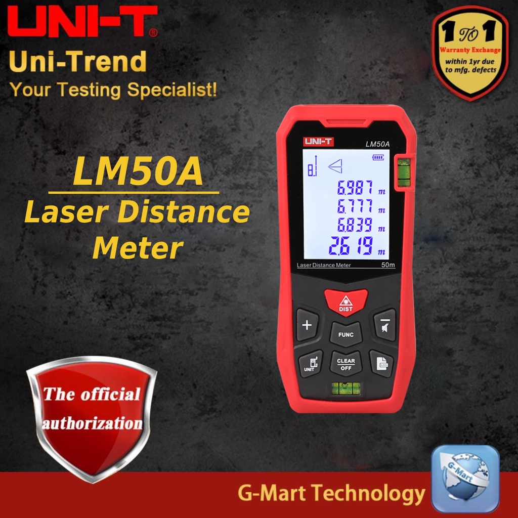 UNI-T LM A Series LM50A LM70A LM100A LM120A Laser Distance Meter | Shopee Malaysia