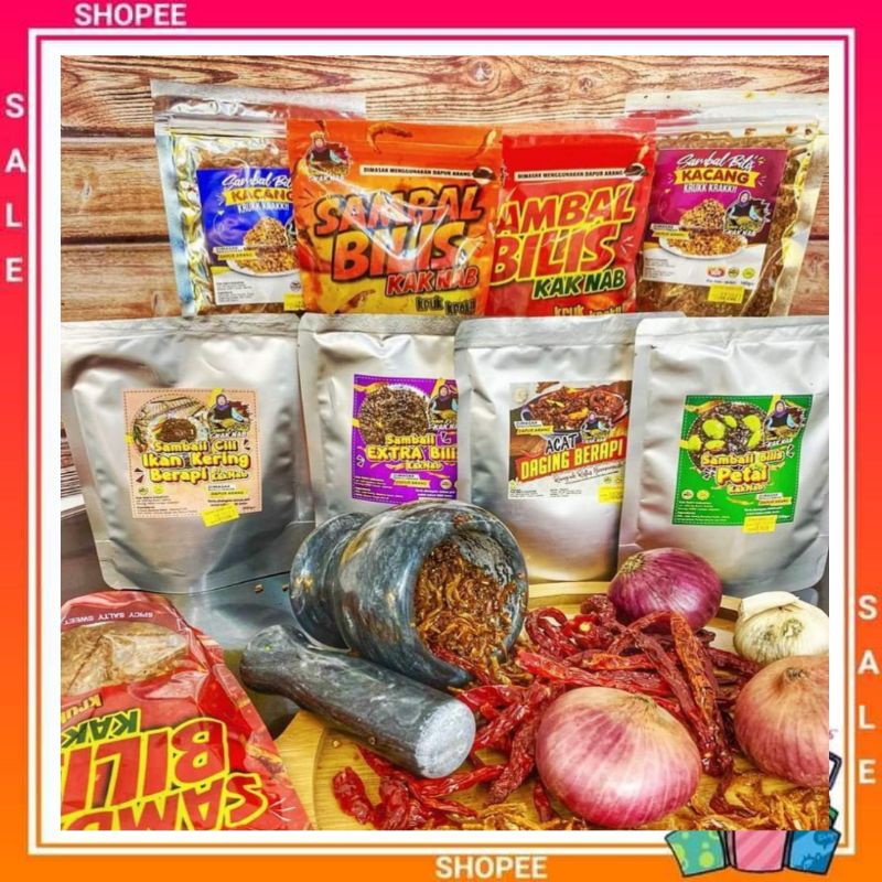 Sambal bilis garing/sambal bilis kak nab | Shopee Malaysia