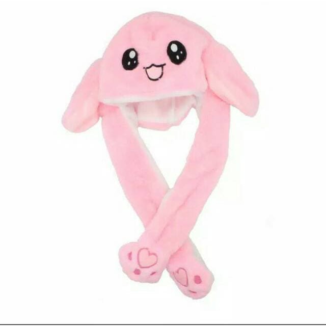 Topi tiktok Arnab (Telinga bergerak & berlampu) rabbit hat | Shopee ...