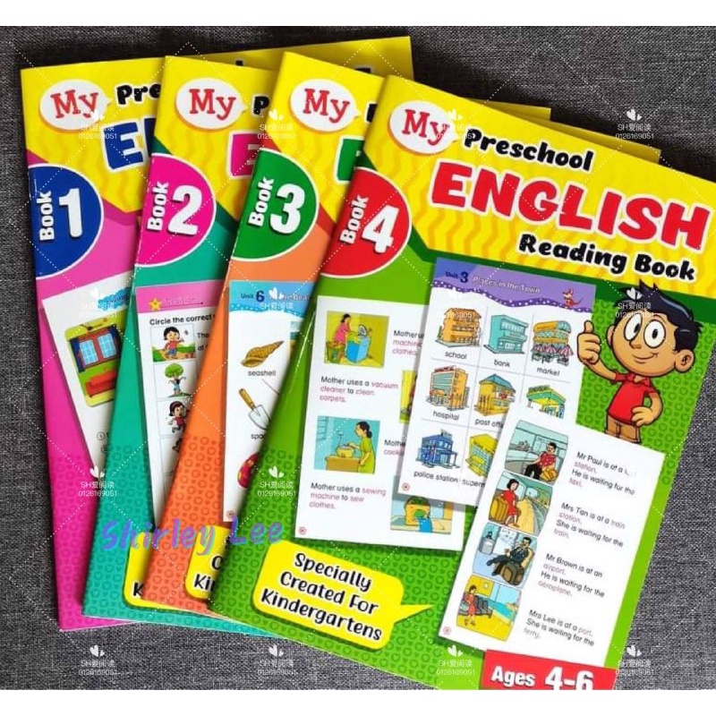 Ready Stock🔥My Preschool ENGLISH Reading Book（Set of 4 books 📚 ...