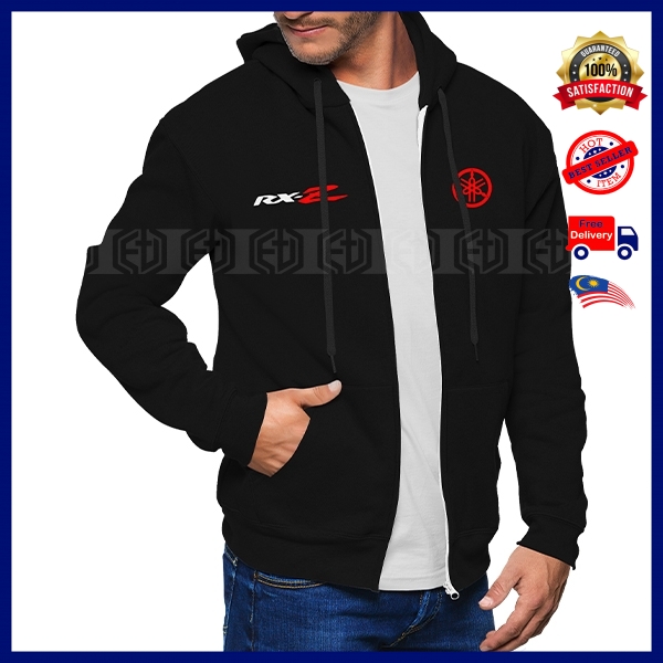 Zip Hoodie Yamaha RXZ RXZ135 Racing Sweatshirt Cotton Sulam Baju Men ...