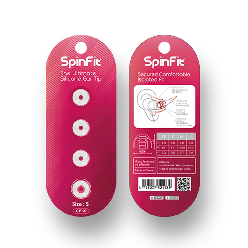 SpinFit CP100 Silicone Eartip Patented Eartips (1pair) | Shopee Malaysia