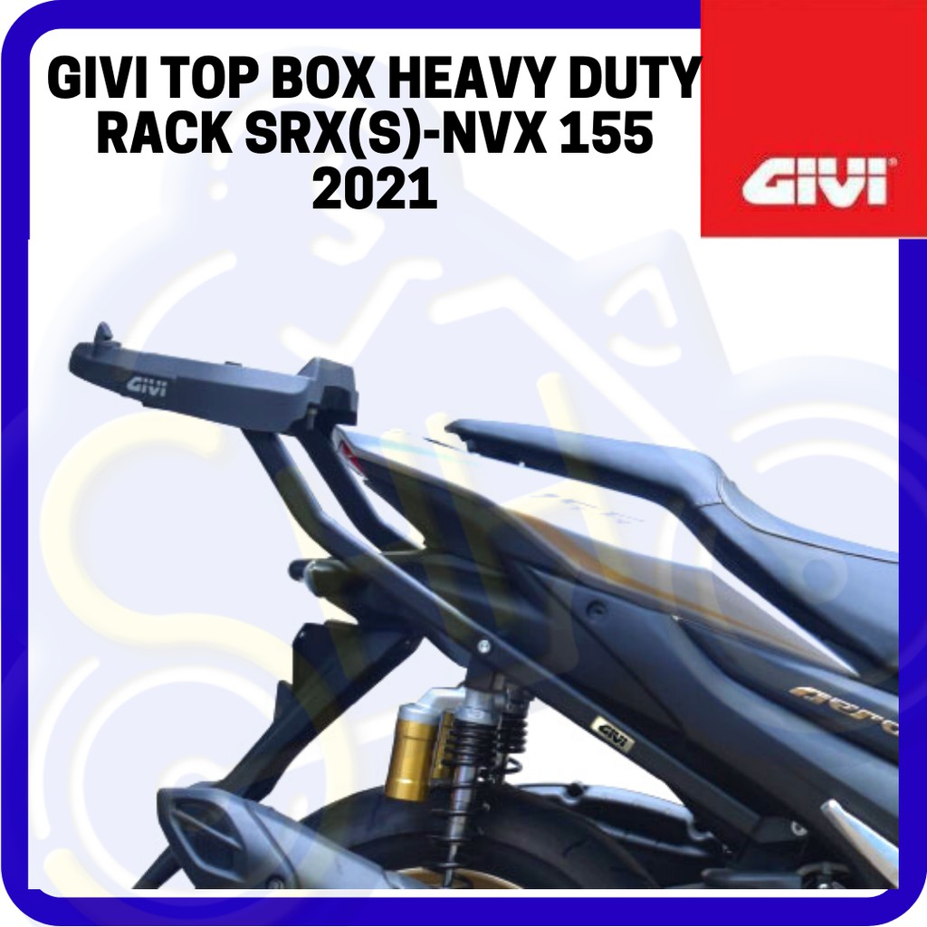 GIVI TOP BOX MONORACK HEAVY DUTY SRV - NVX 155 SRX - NVX 155 (2021 ...