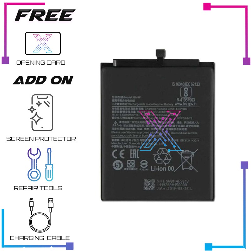 Battery Bateri BM4F For MI A3 / MI 9 LITE / MI CC9 (4030 mAh) | Shopee ...