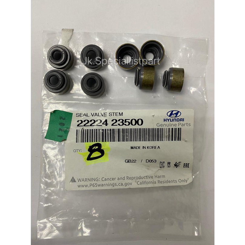 VALVE SEAL (1PC) (ORIGINAL & KOREA) [22224-23500] HYUNDAI ACCENT 1.5 ...
