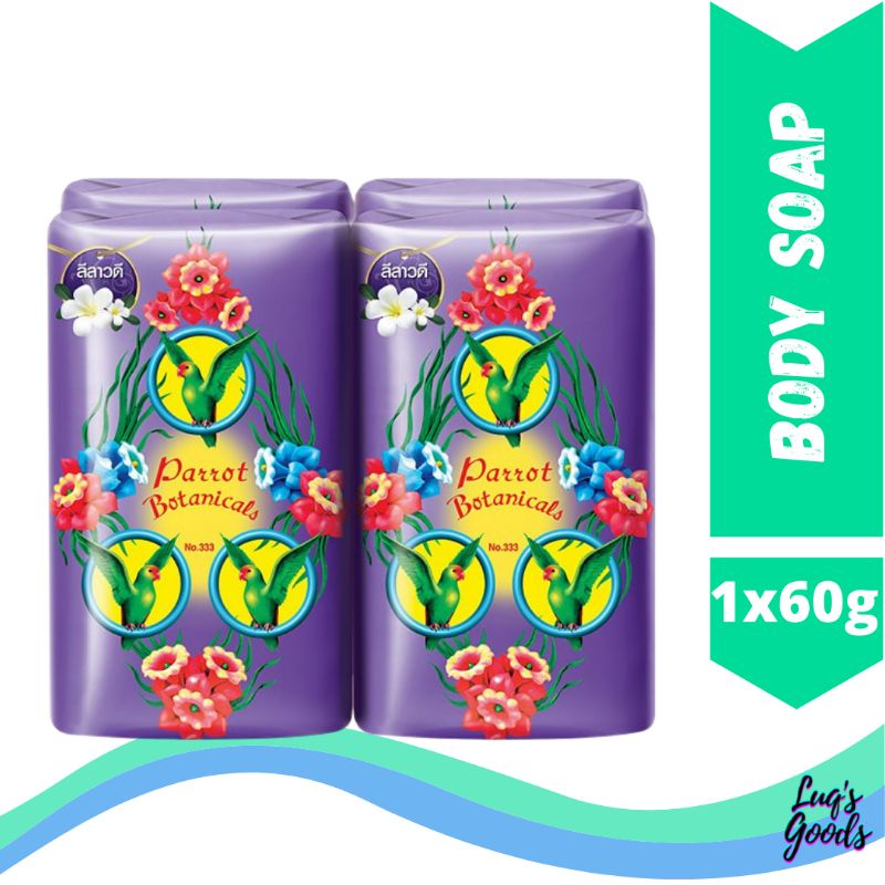 PARROT BOTANICAL SOAP | SABUN CAP BURUNG | POPINJAY purple | 3 biji ...