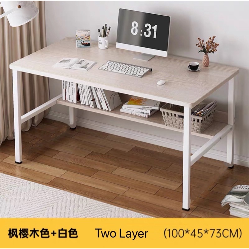 P 100 x 37 x 72 cm Computer Table Desktop Home Student Desk Bedroom ...