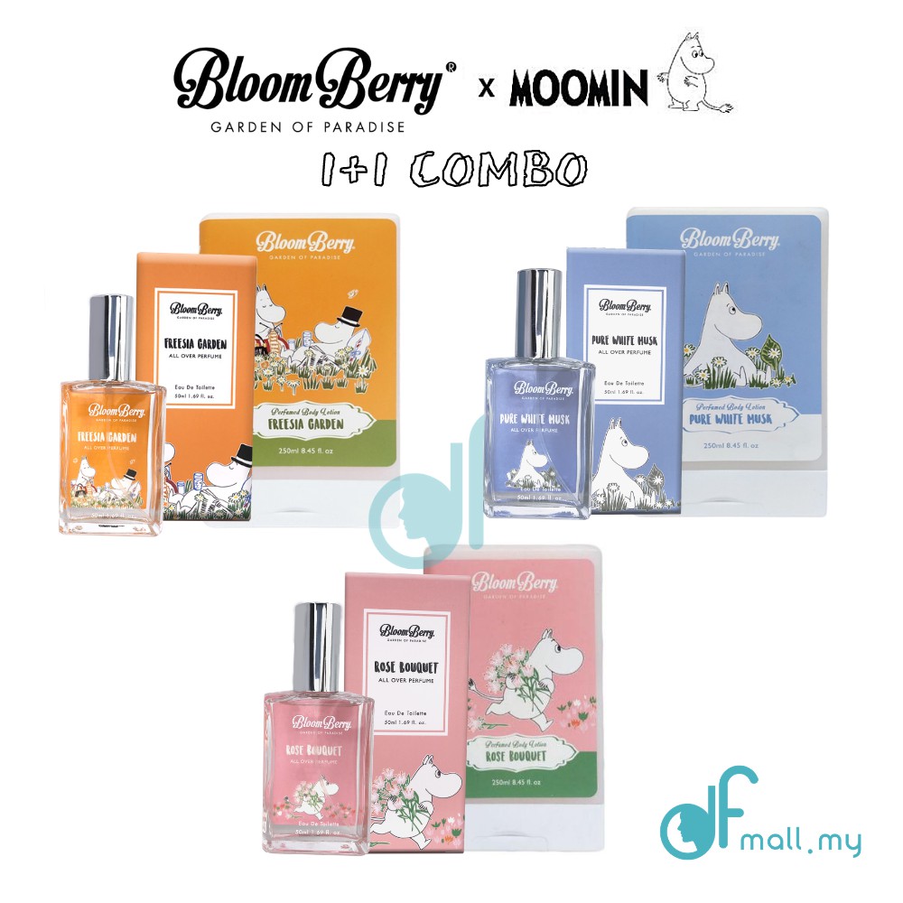 [COMBO SET] BLOOM BERRY x Moomin Rose Bouquet/ Freesia Garden/ Pure ...