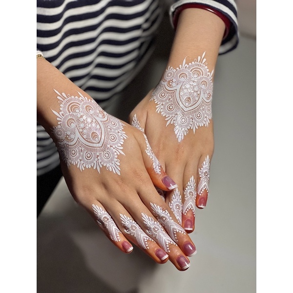 READY STOCK🔥 BORONG STICKER WHITE EXCLUSIVE - sticker inai putih spray ...