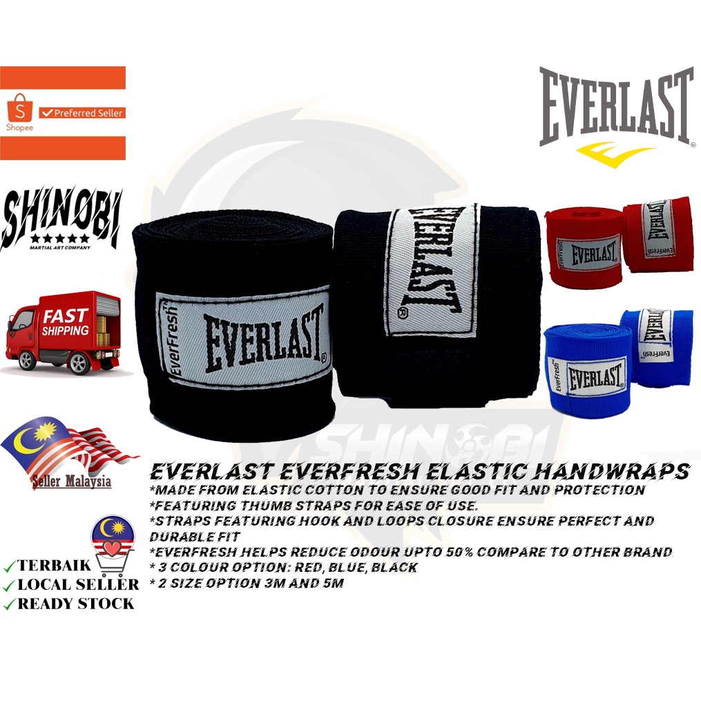 ONE PAIR Ready Stock In Malaysia Everlast 3m 5m elastic Everfresh ...