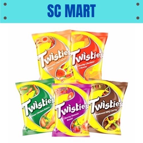 [SC] Twisties Corn Snack 60gmx1pkt (BBQ/Cheese/Chicken/Tomato/Thai ...